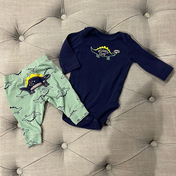 Carter's | Matching Sets | 3m Baby Boy Mighty Cute Dinosaur Outfit ...